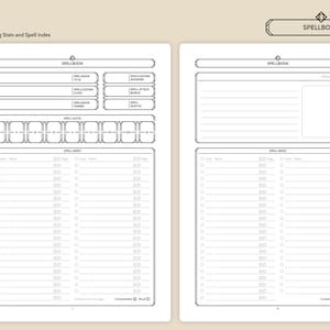 D&D 5e Character Spellbook + Spell Cards (A5 and Half Letter Booklets ...