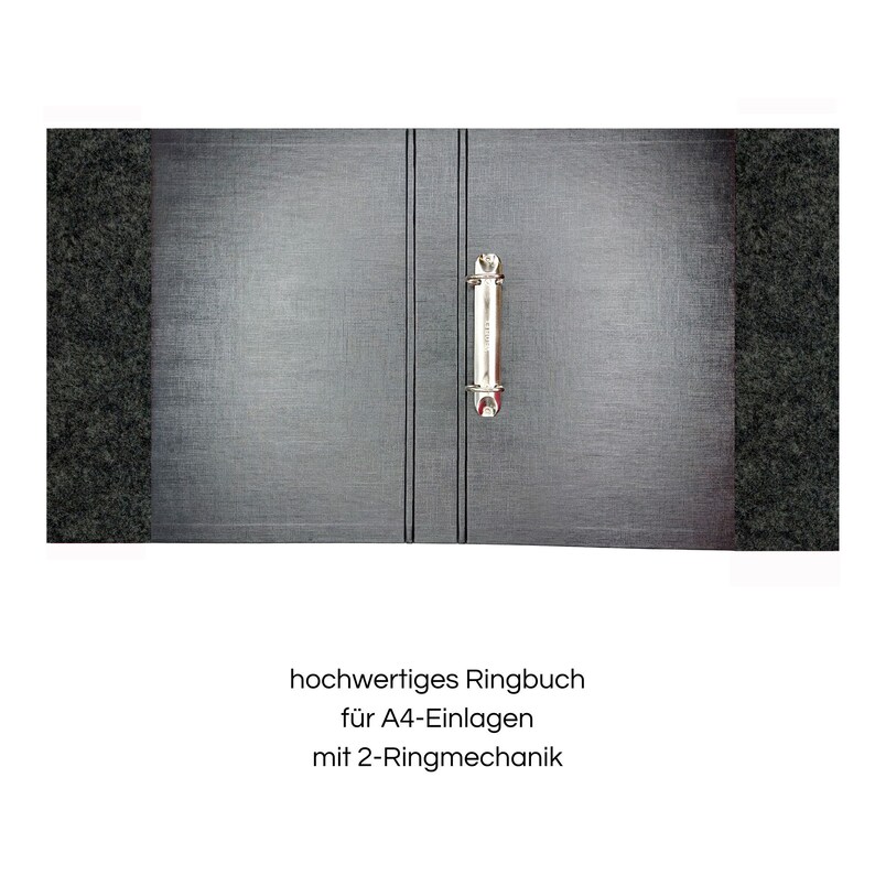 A4 Guest Folder Nordseeliebe Ring Binder Felt Vegan Information Folder ...