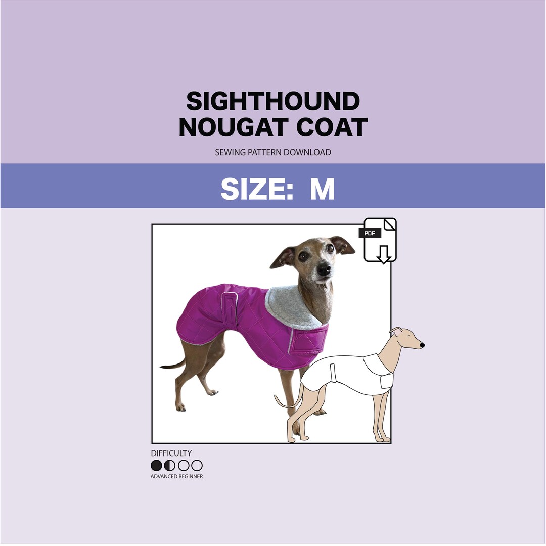 Sewing Pattern for Italian Greyhound Coat / Jacket / Waterproof ...