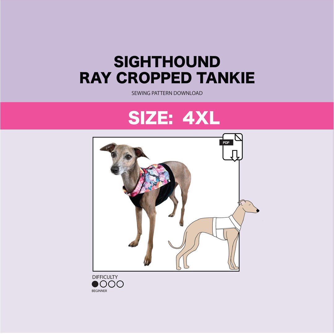 Sewing Pattern for Whippet Cropped Tankie / Fleece / Top / Tank - Etsy