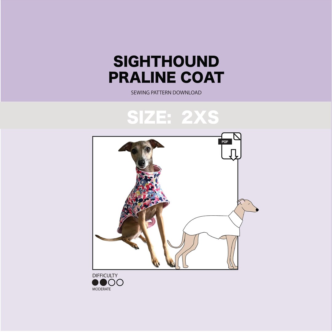 Sewing Pattern for Italian Greyhound Coat / Jacket / Waterproof ...