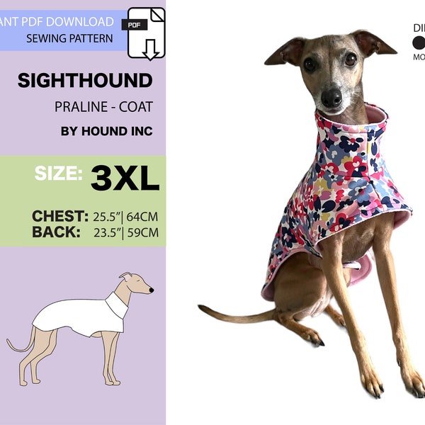 Whippet Coat Pdf Pattern - Etsy