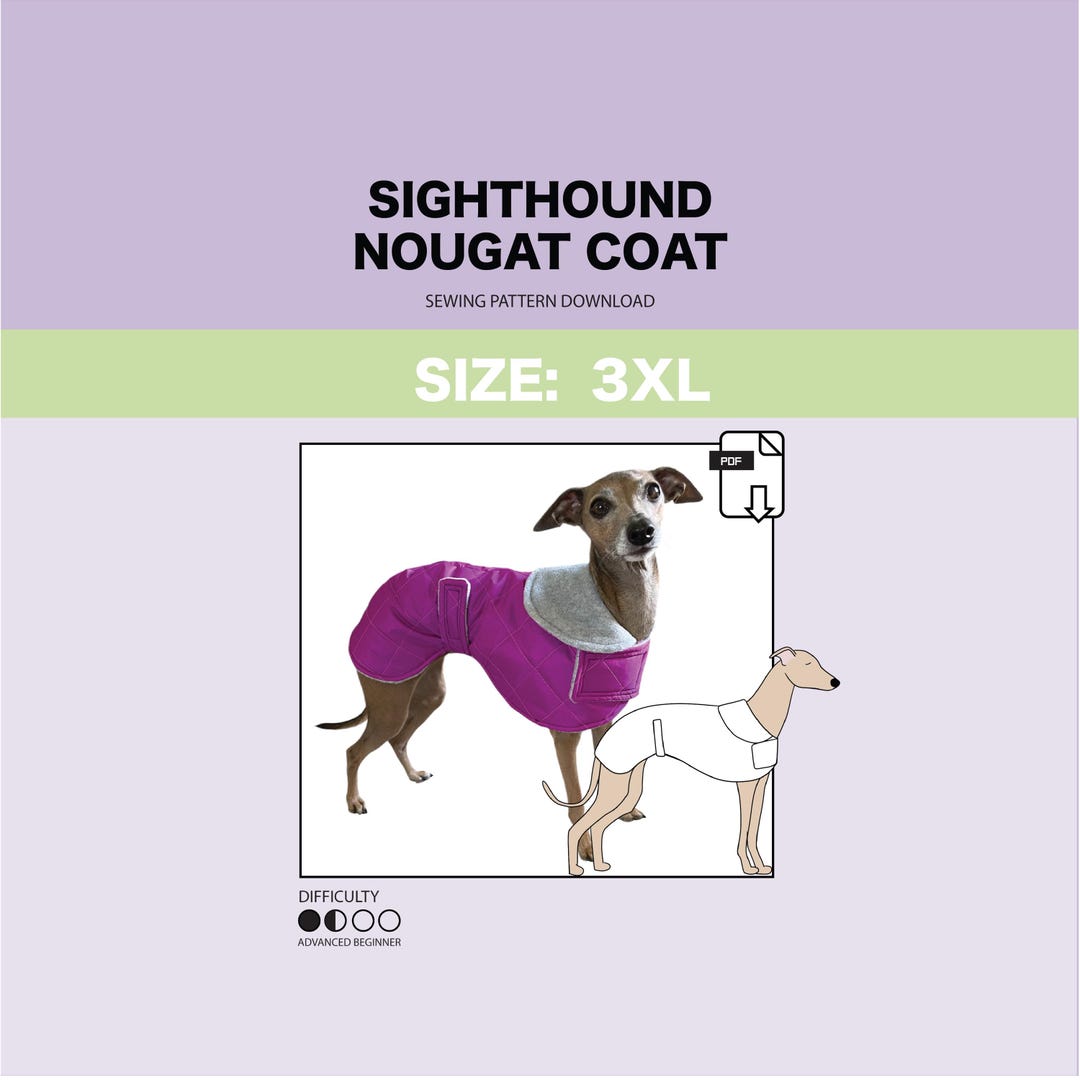 Sewing Pattern for Whippet Coat / Jacket / Waterproof / Clothes ...
