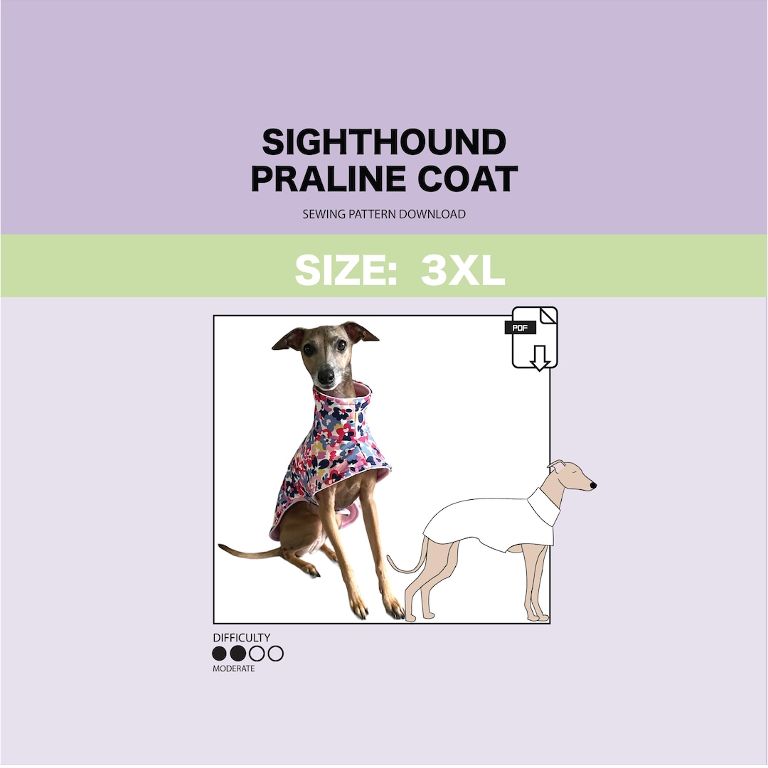Sewing Pattern for Whippet Coat / Jacket / Waterproof - Etsy
