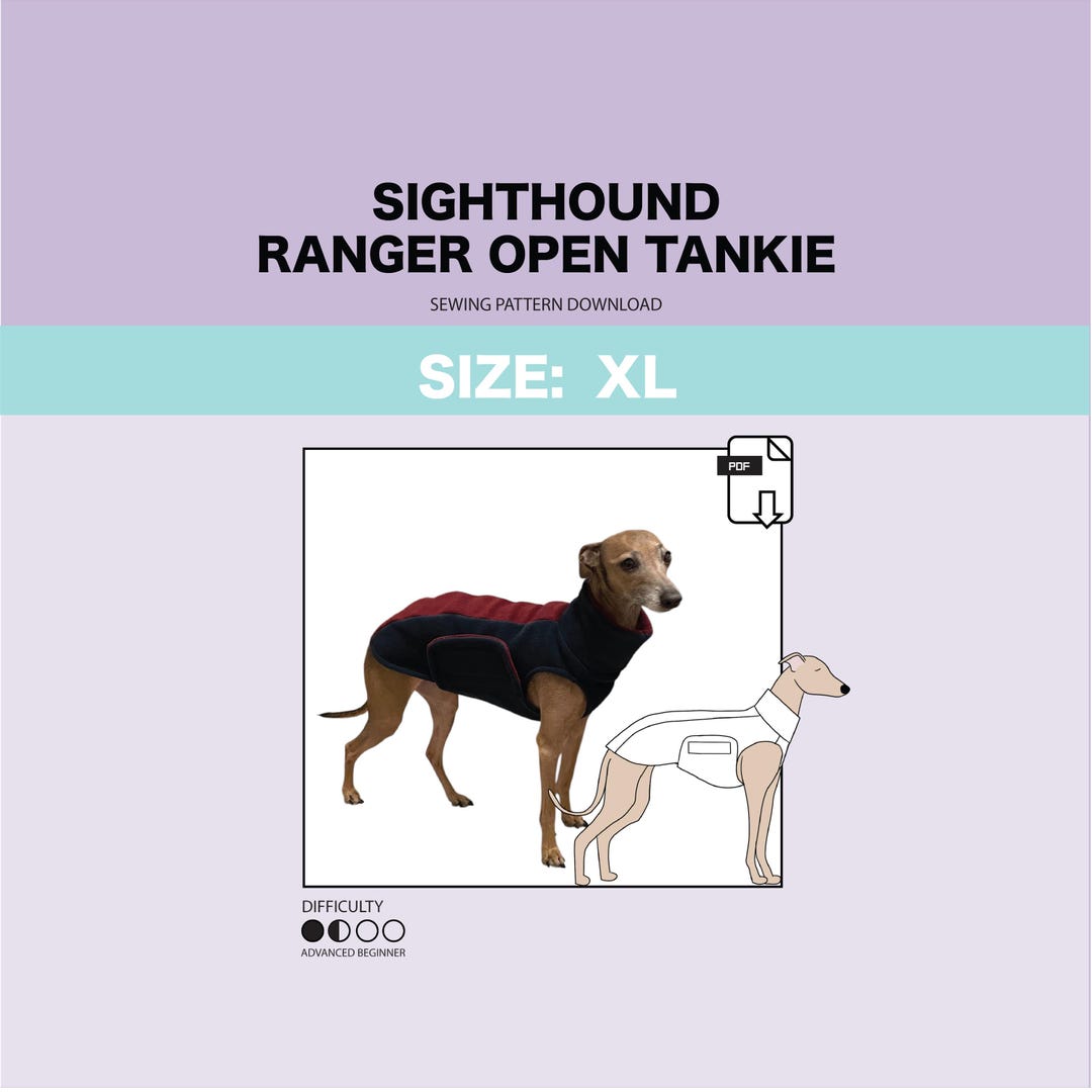 Sewing Pattern for Whippet Tankie / Fleece / Top / Tank Velcro Open ...