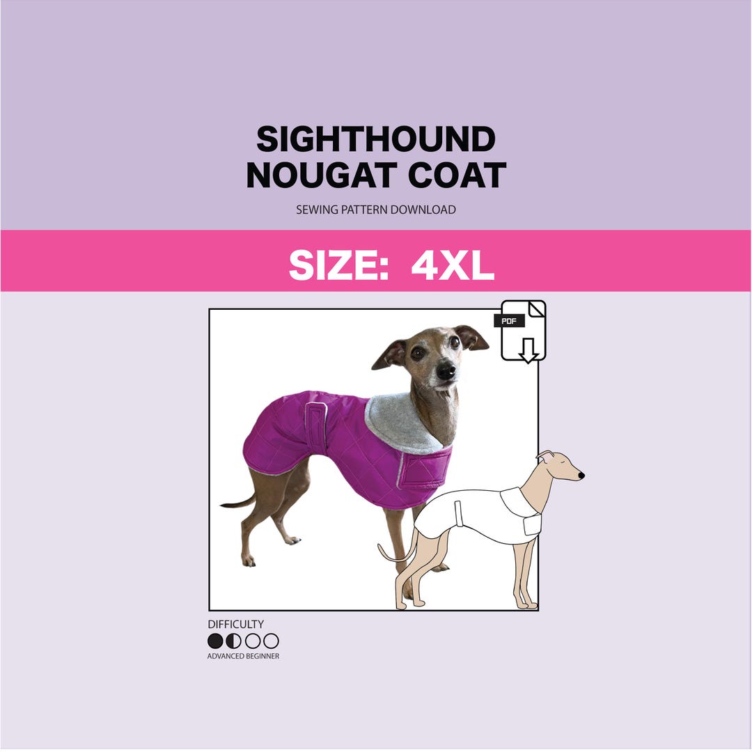 Sewing Pattern for Whippet Coat / Jacket / Waterproof / Clothes ...