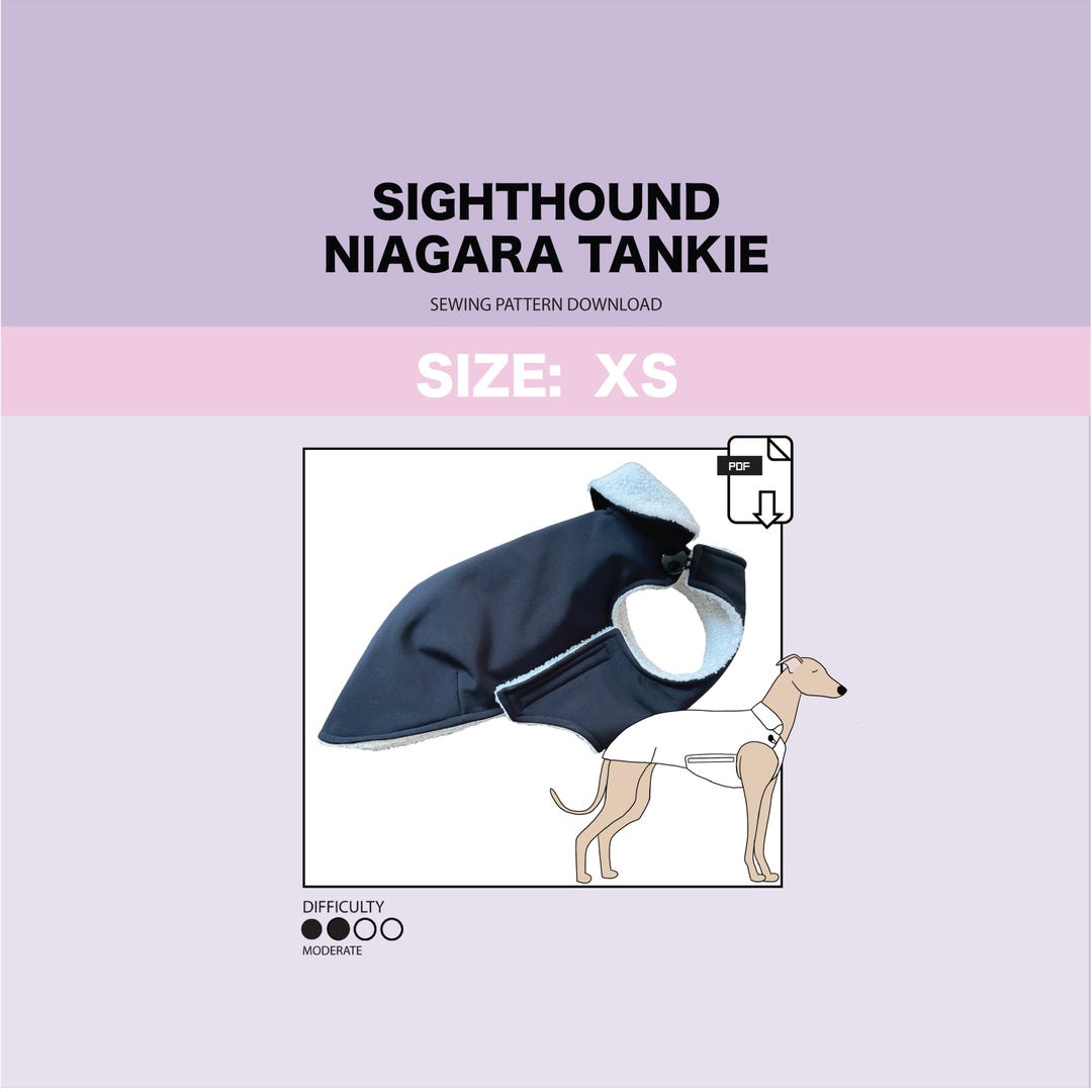 Sewing Pattern for Italian Greyhound Coat / Jacket / Waterproof ...