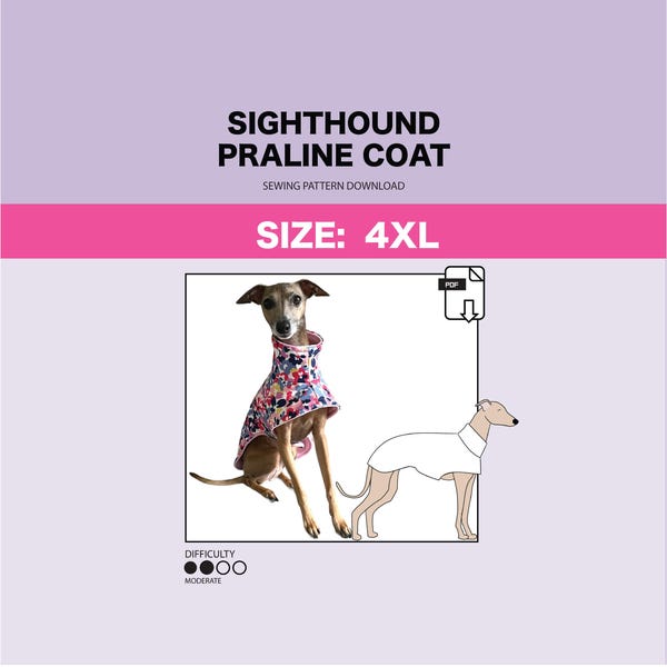 Whippet Dog Coat Pattern - Etsy