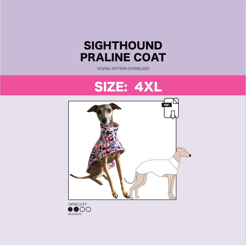 Whippet Dog Coat Pattern - Etsy