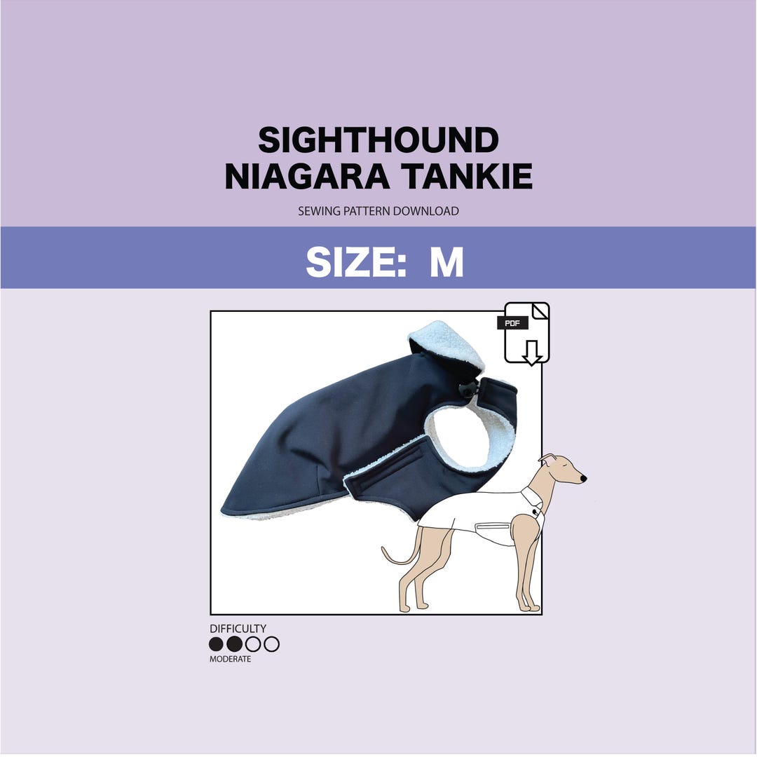 Sewing Pattern for Italian Greyhound Coat / Jacket / Waterproof ...