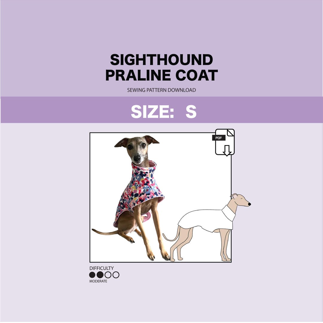 Sewing Pattern for Italian Greyhound Coat / Jacket / Waterproof - Etsy