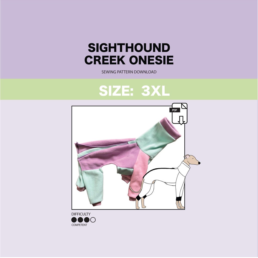 Sewing Pattern for Whippet Onesie / Jumpsuit / Pjs / Overall / Romper ...