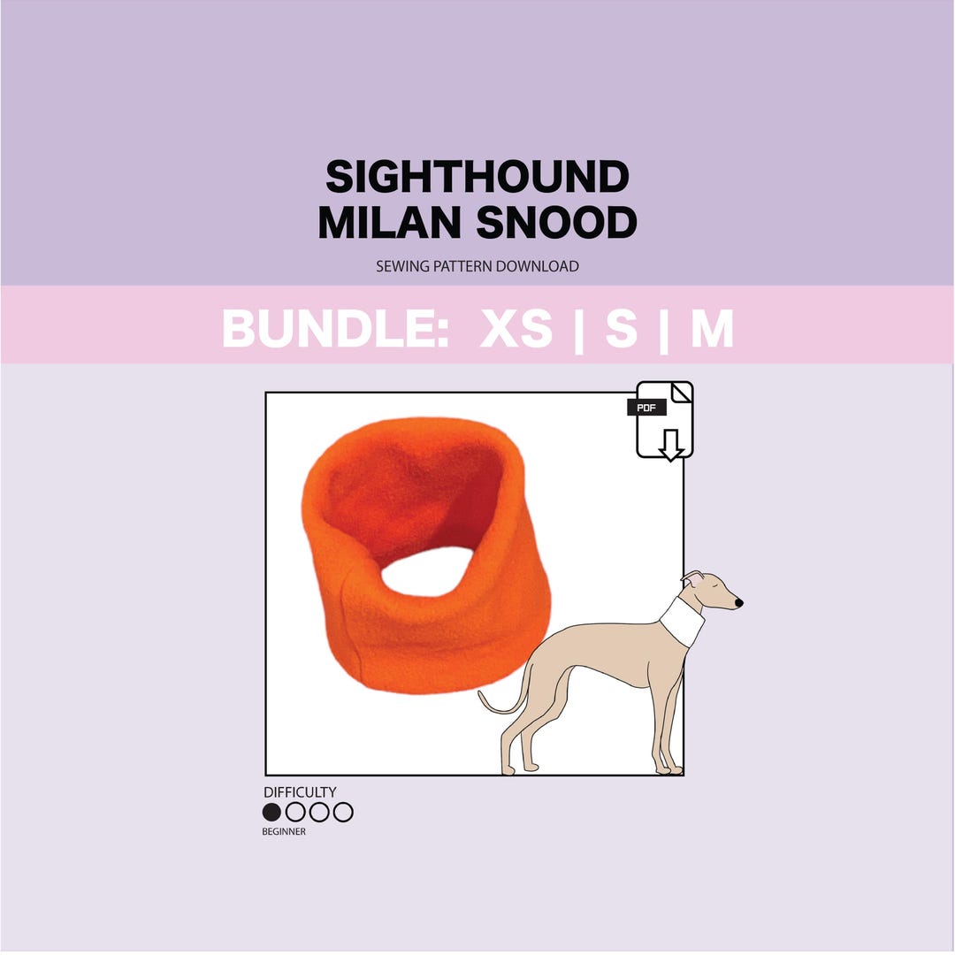 Sewing Pattern for Italian Greyhound Snood | Scarf | Neck Warmer - Etsy