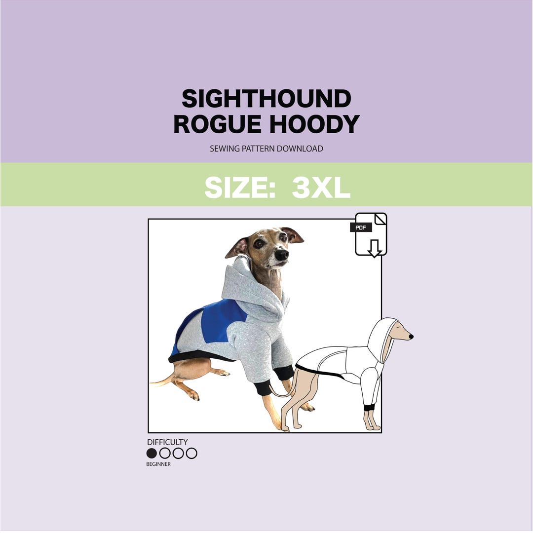 Sewing Pattern for Whippet Hoody / Sweater / Top / Tshirt - Etsy
