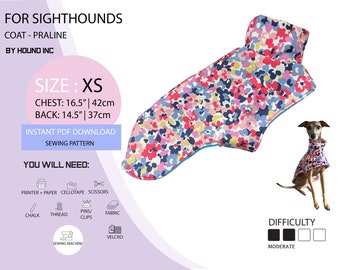 Sewing Pattern for Italian Greyhound Coat / Jacket / - Etsy