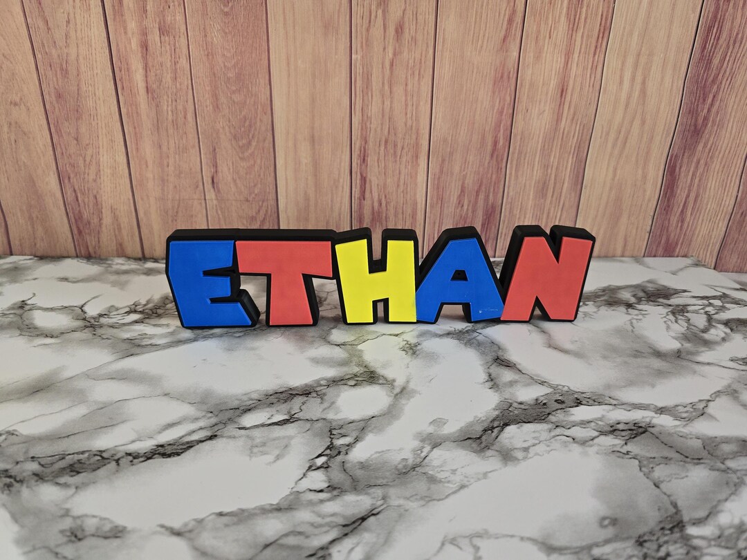 Personalised Mario Name Plaque, Name Sign for Kids & Adults, Gamers ...
