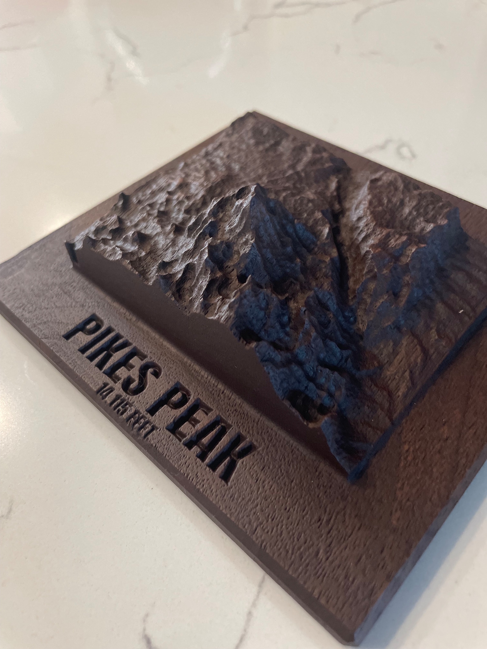 Personalized Mountain Wood Carving | Colorado 14er Summit Gift | CNC ...