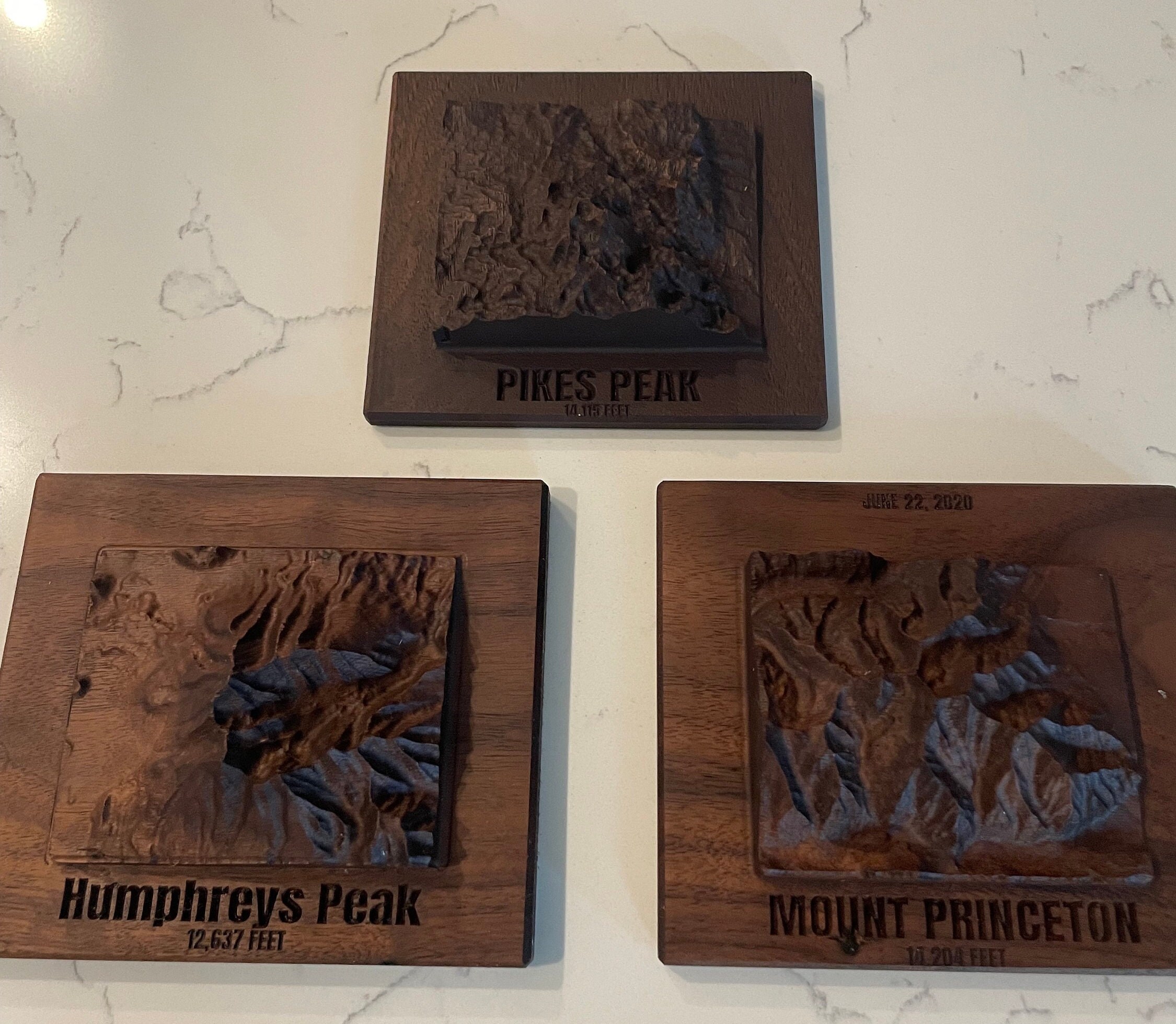 Colorado 14er Personalized Topographic Carving - Etsy