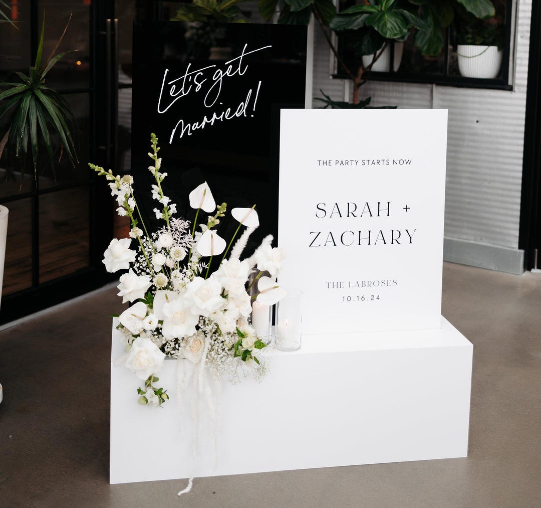 48x16x16 Acrylic Wedding Double Sign Box Stand, Seating Chart Stand - Etsy