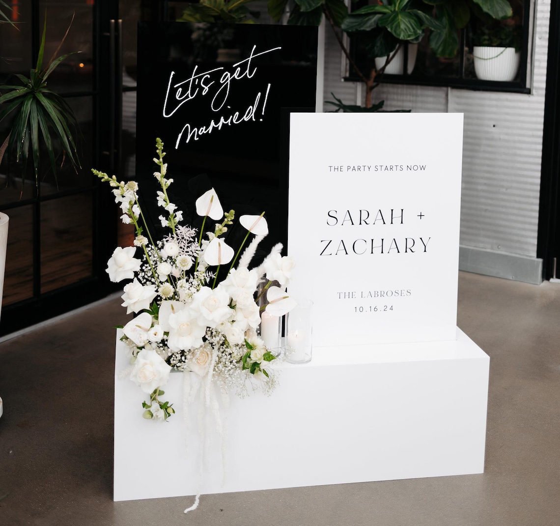 48x16x16 Acrylic Wedding Double Sign Box Stand, Seating Chart Stand - Etsy