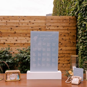 28x8x10 Acrylic Wedding Sign Box Stand, Seating Chart Stand - Etsy
