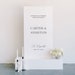 38x8x10 Wooden Wedding Sign Stand | Large Acrylic Welcome Sign Holder ...