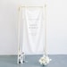Wedding Linen Sign Stand, Hanging Wedding Sign Stand - Etsy