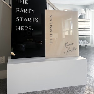 48x16x16 Acrylic Wedding Double Sign Box Stand, Seating Chart Stand - Etsy