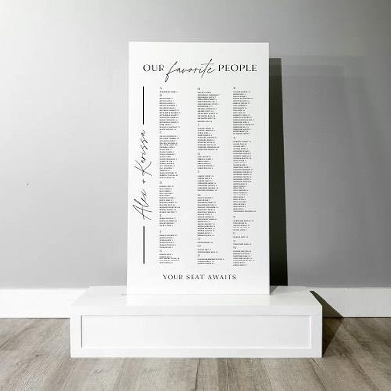 38x8x10 Wooden Wedding Sign Stand | Large Acrylic Welcome Sign Holder ...