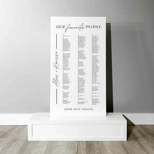 38x8x10 Acrylic Wedding Sign Box Stand, Seating Chart Stand - Etsy
