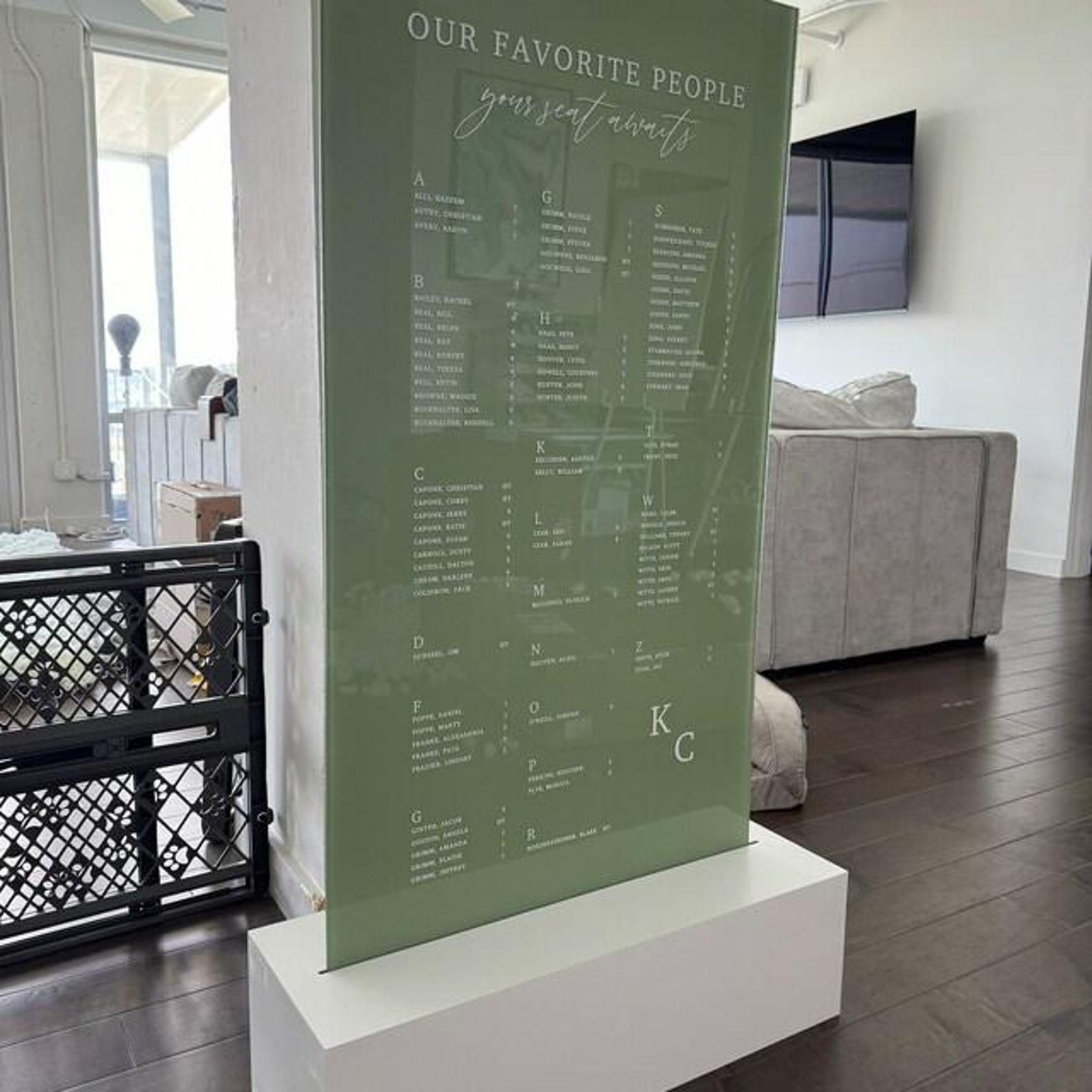 28x8x10 Wooden Wedding Sign Stand | Large Acrylic Welcome Sign Holder ...