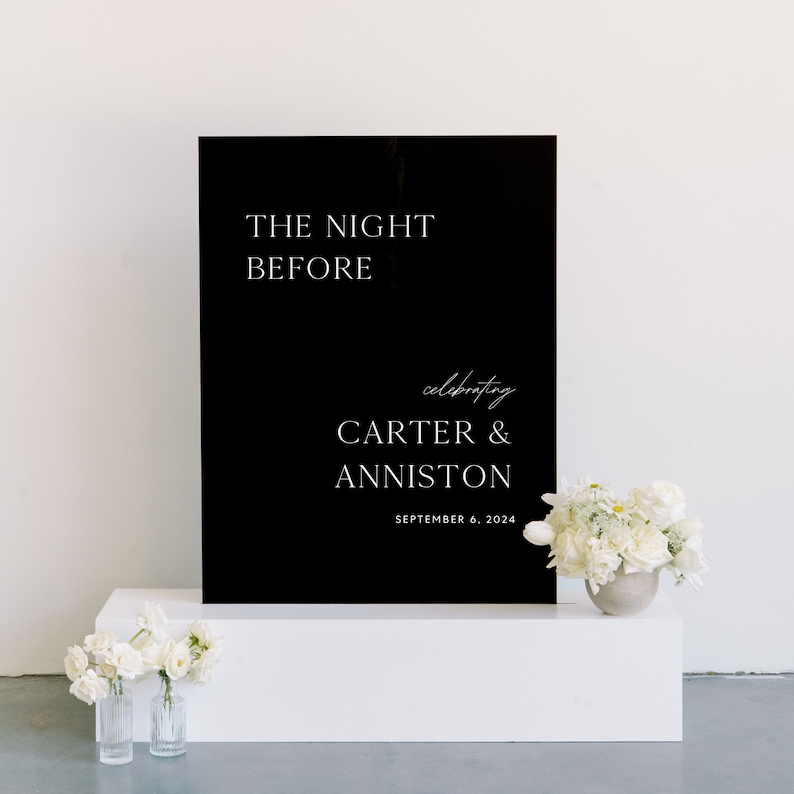 38x8x10 Wooden Wedding Sign Stand | Large Acrylic Welcome Sign Holder ...