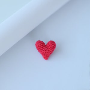 Crochet PATTERN, Tiny Heart Brooch Pin, Pattern PDF Instant Digital ...