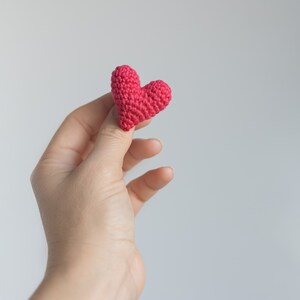 Crochet PATTERN, Tiny Heart Brooch Pin, Pattern PDF Instant Digital ...