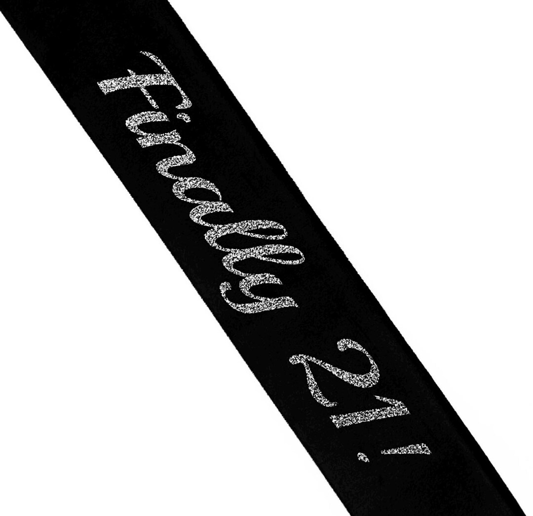 21st Birthday Sash, Finally 21 Birthday Sash, Custom Birthday Sash ...