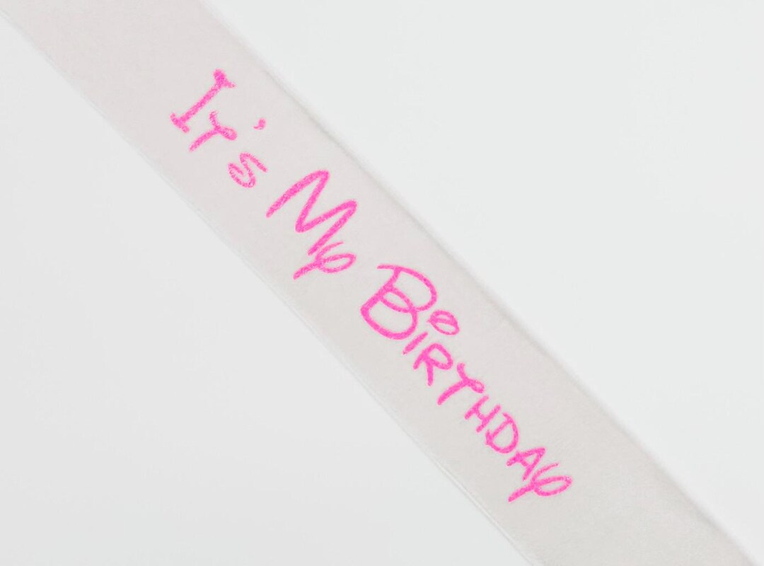 It's My Birthday Sash, Custom Sash, Custom Princess Sash, Personalized ...
