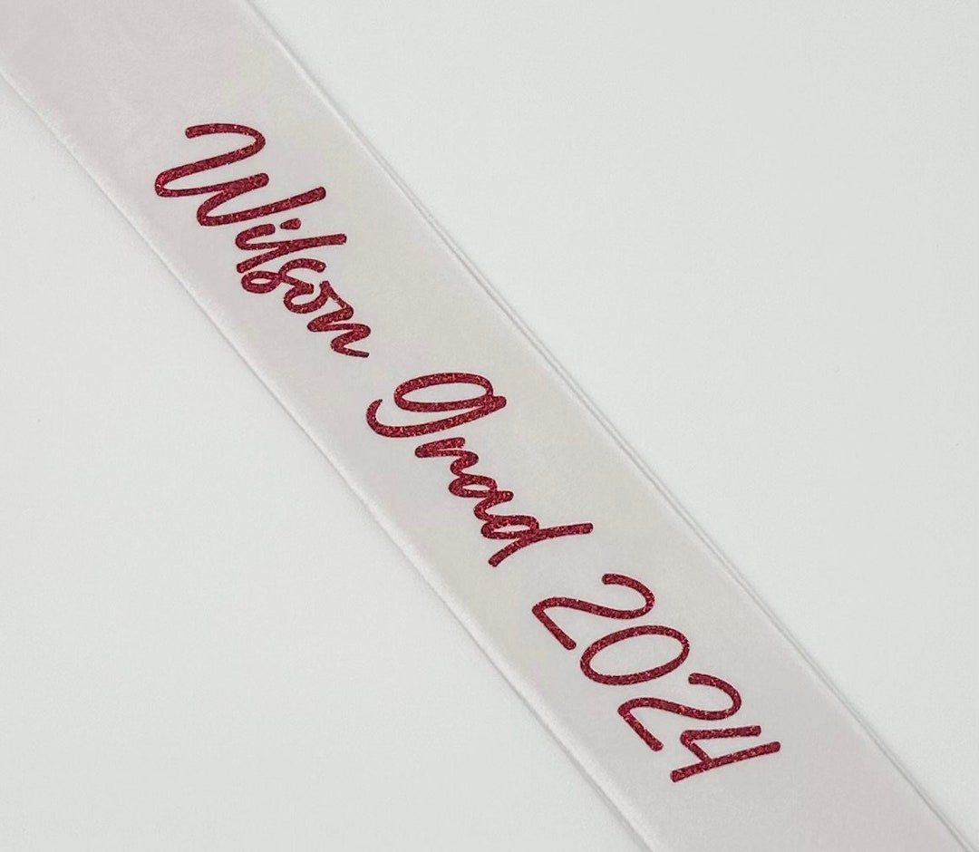 Custom Graduation Sash, Custom Sash, Personalized Sash, Graduation Sash ...