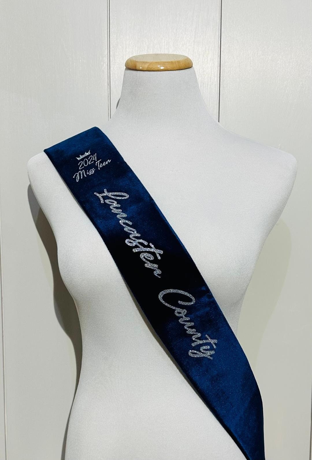 Sash, Personalized Sash, Custom Pageant Sash, Velvet Sash, Adjustable ...