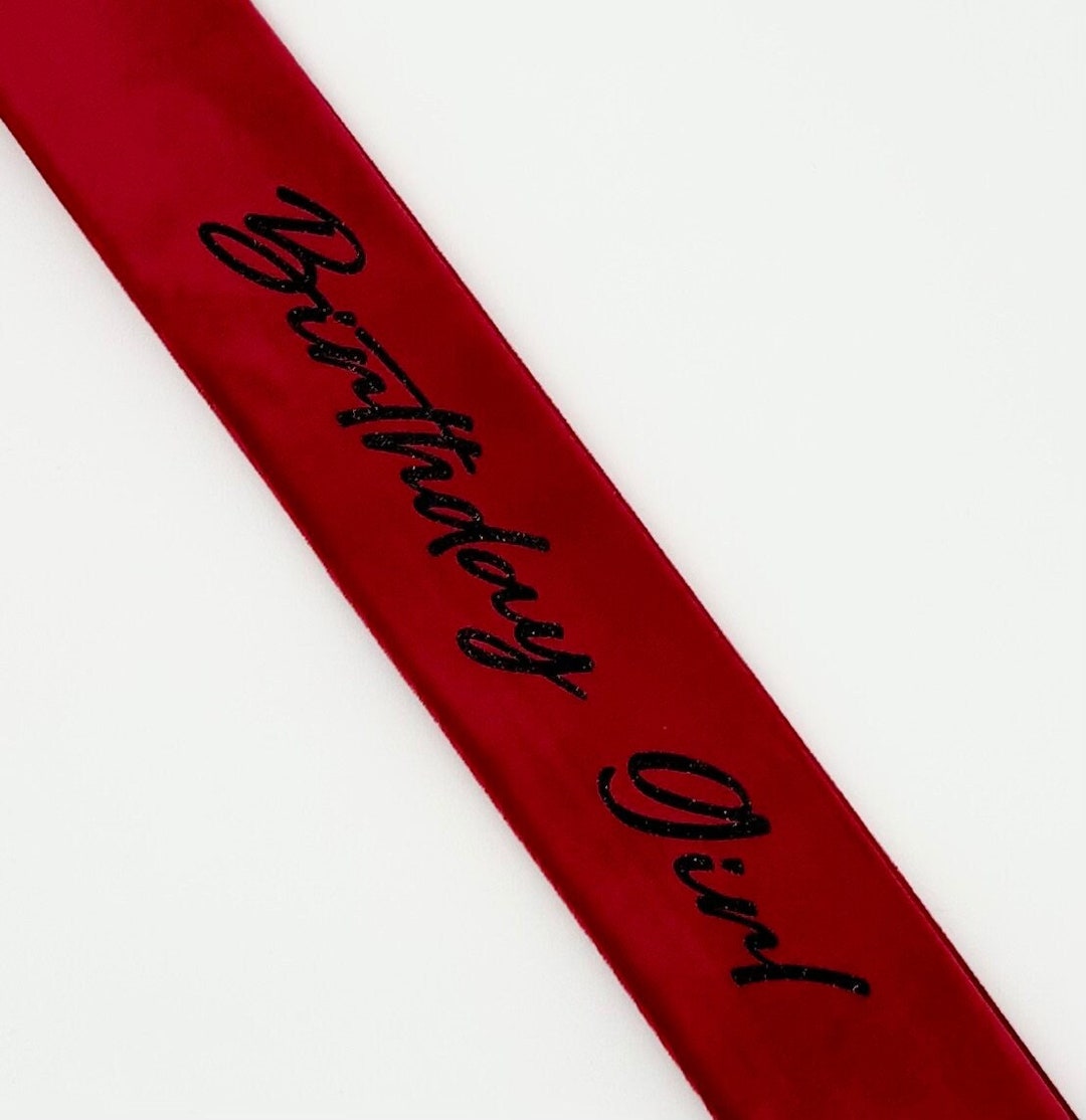 Custom Birthday Sash, Personalized Birthday Sash, Birthday Girl Sash ...