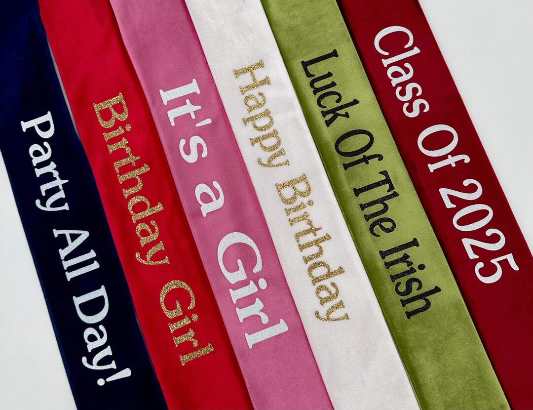 Personalized Sash, Custom Sash, Custom Birthday Sash, Custom Baby ...