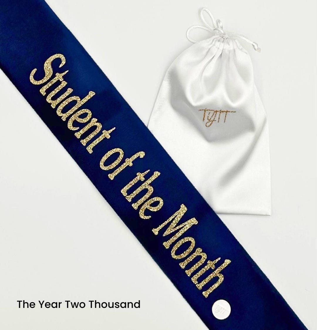Personalized Velvet Sash, Custom Text, Party, School, Teacher - Etsy
