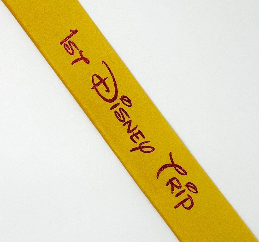 Disney Sash, Custom Sash, Princess Sash, 1st Disney Trip, Disney ...