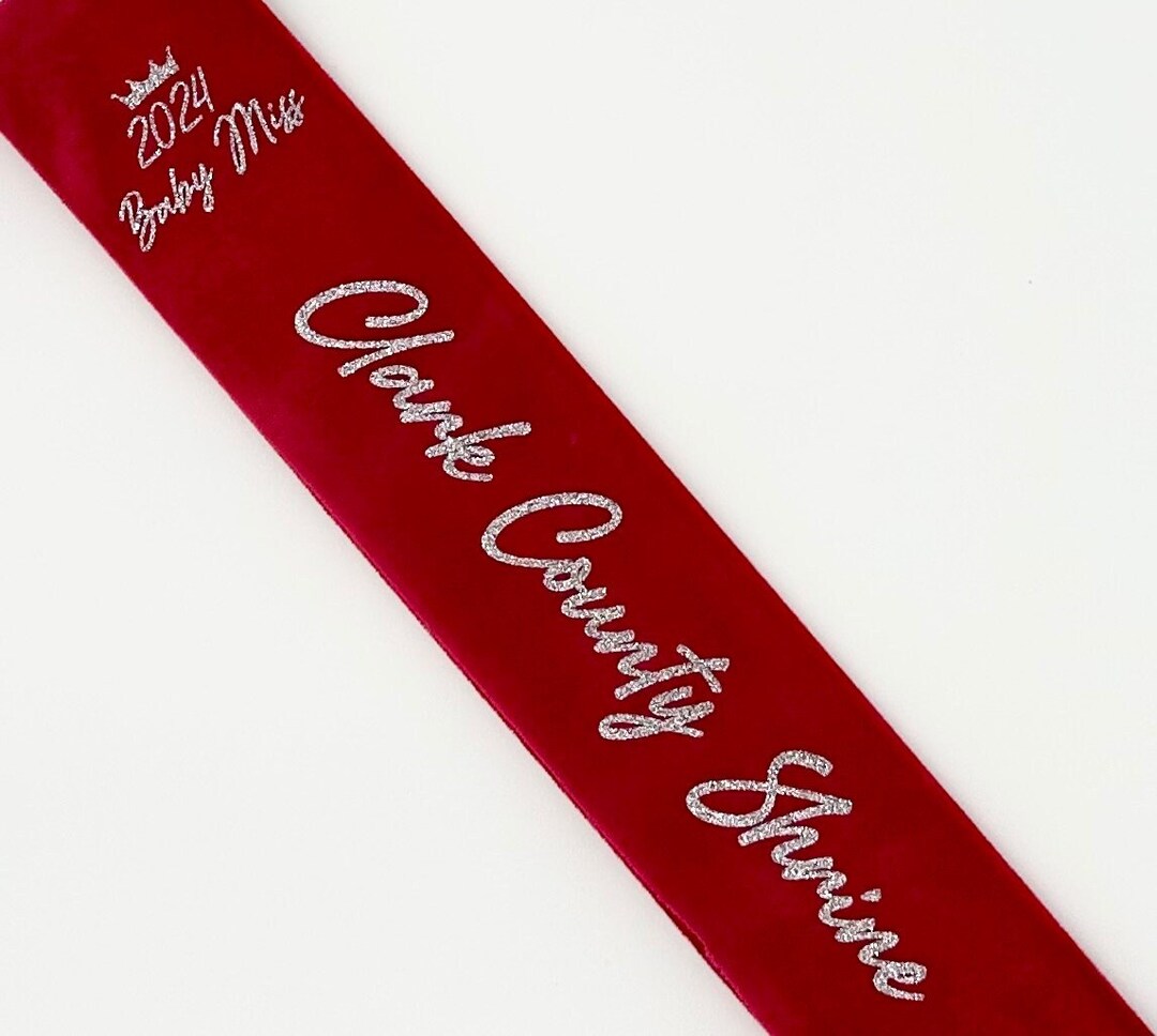 Custom Sash, Personalized Sash, Custom Pageant Sash, Pageant Sash, Miss ...