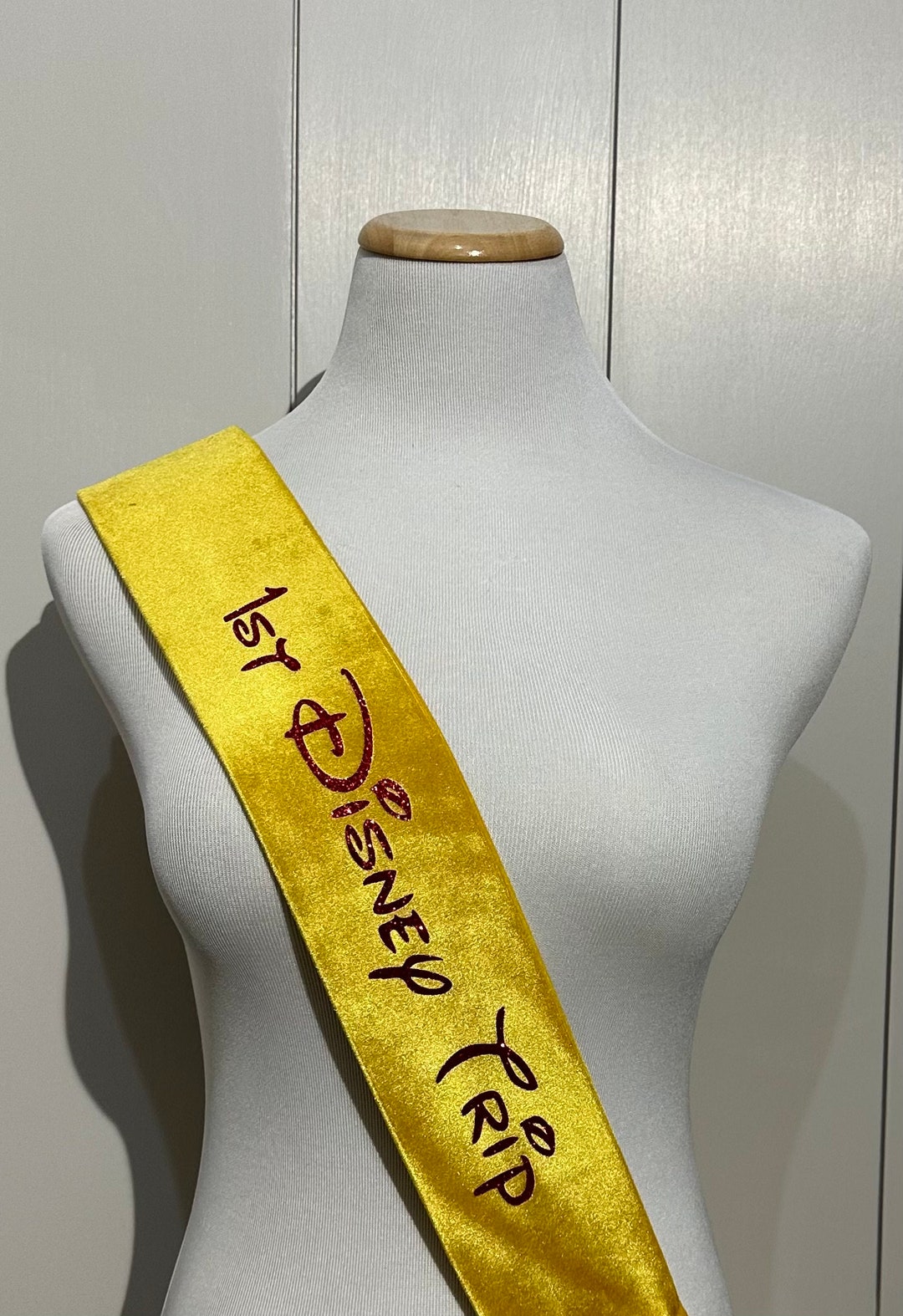 Sash, Personalized, Custom, Disney Sash, 1st Disney Trip Sash, Velvet ...