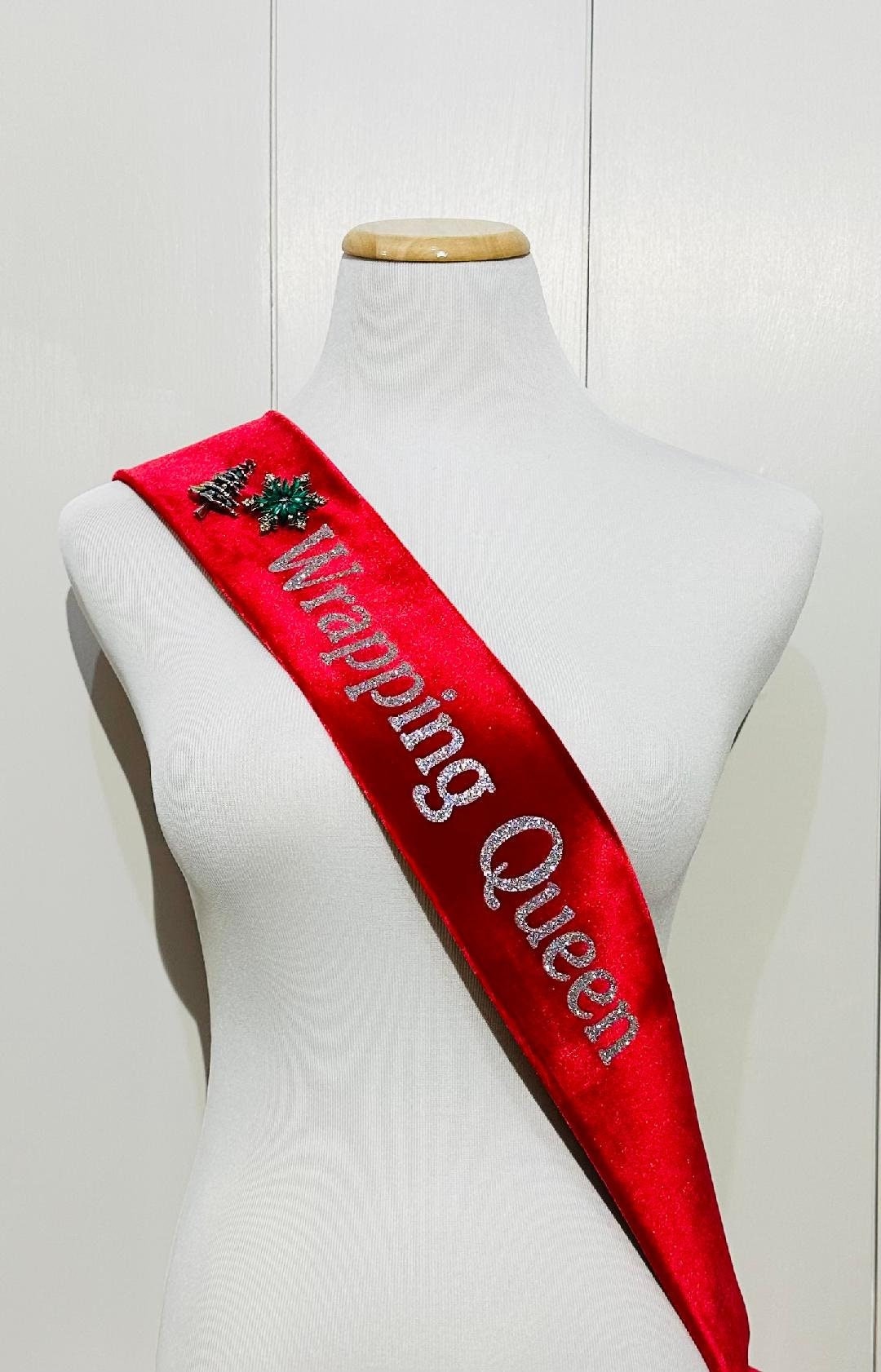 Sash, Personalized, Custom, Holiday Sash, Christmas Sash, Velvet Sash ...