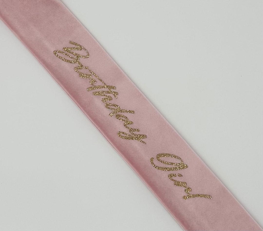 Custom Birthday Sash, Personalized Birthday Sash, Birthday Girl Sash ...