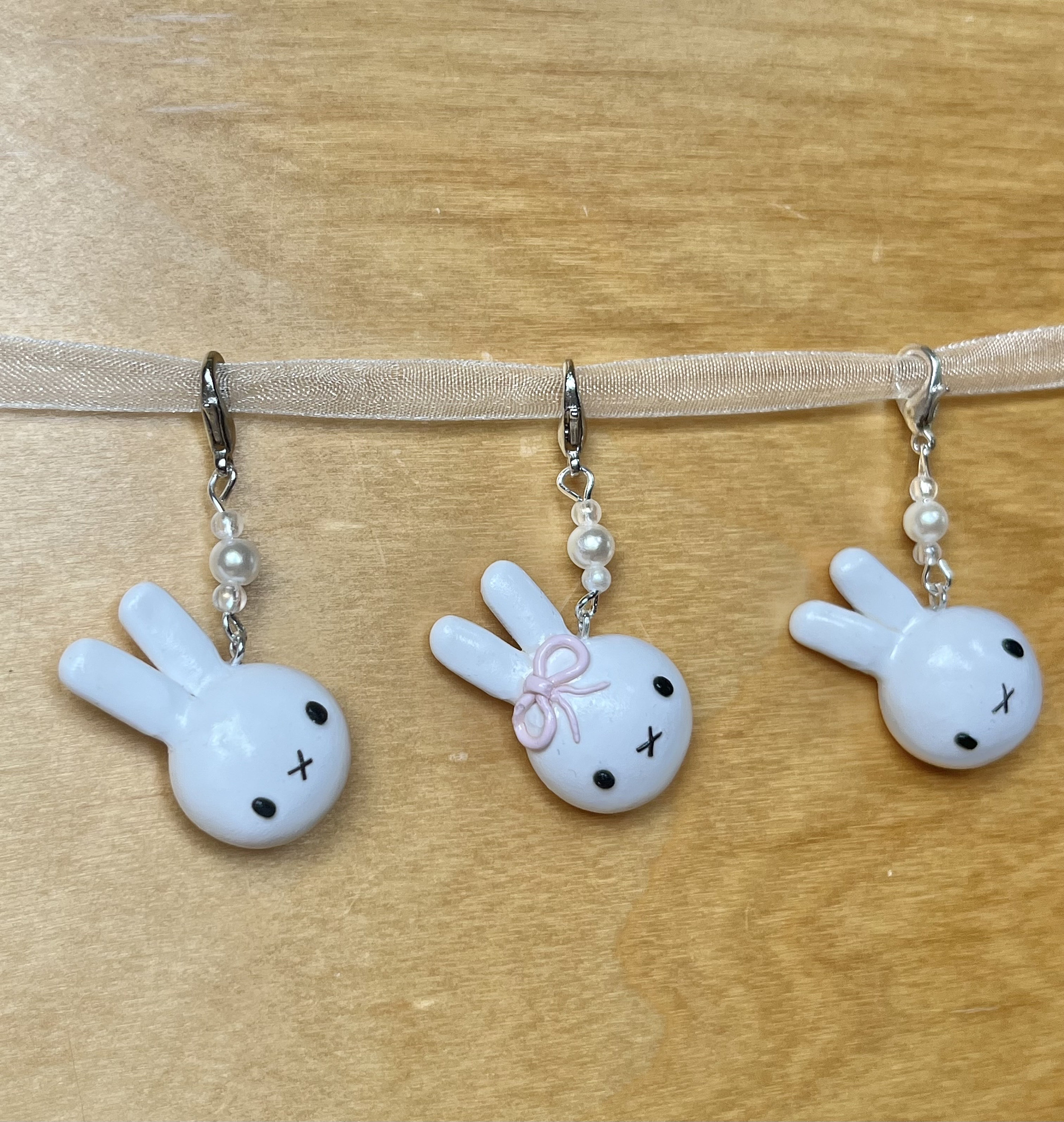 Miffy Keychain Handmade Polymer Clay Charm3 - Etsy
