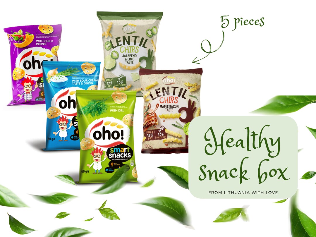 5x Healthy Snack Box Crisps Lentils Chips Low Fat Snack. - Etsy