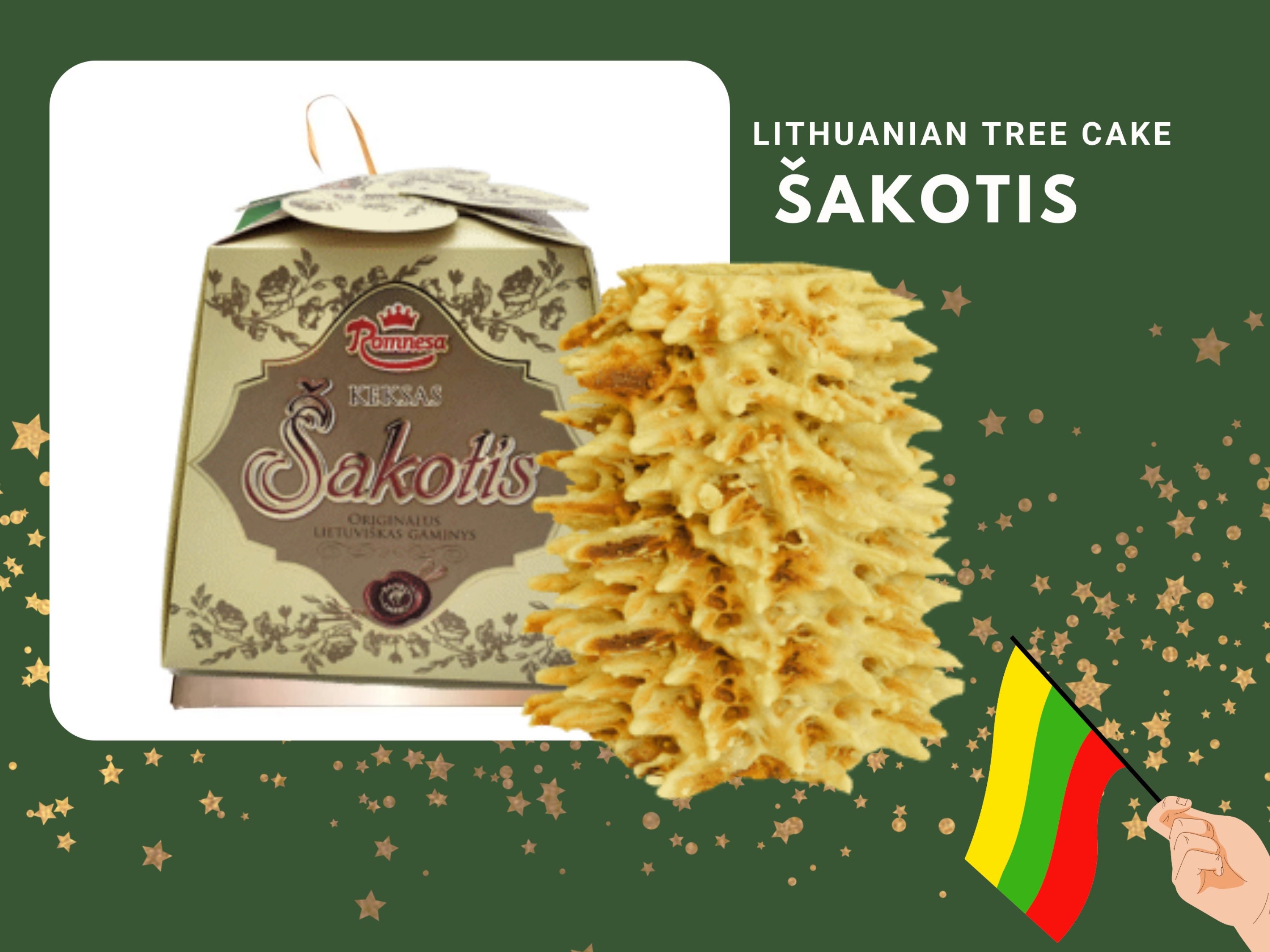 Lithuanian Tree Cake Šakotis Lithuanian Cuisine, Gourmet Cake, - Etsy