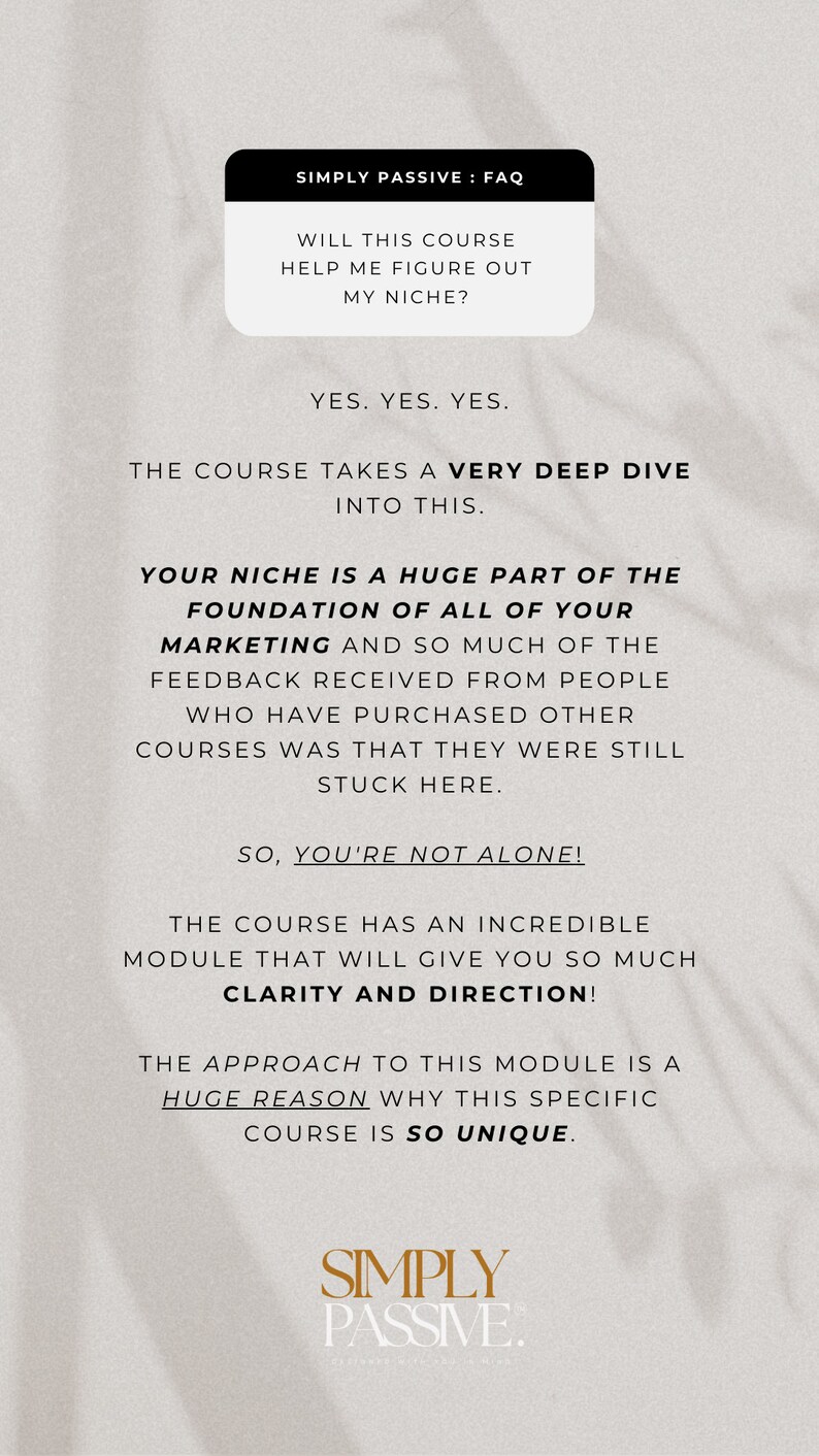 Simply Passive Course for Beginners - Etsy